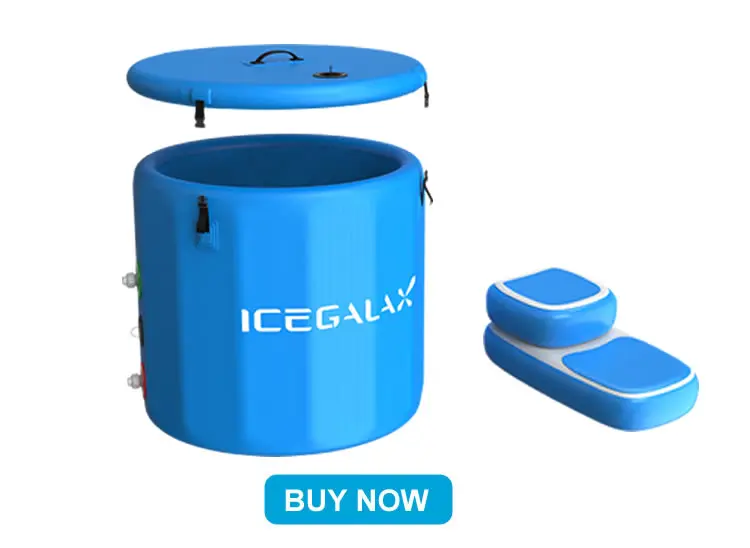 Icegalax Large Capacity Portable Inflating Ice Folding Soaking Bathtub ...