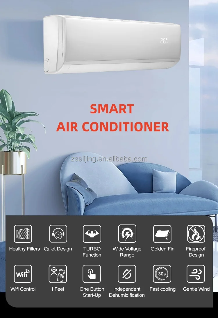 Wall Mounted Mini Split Air Conditioner - 12000 Btu