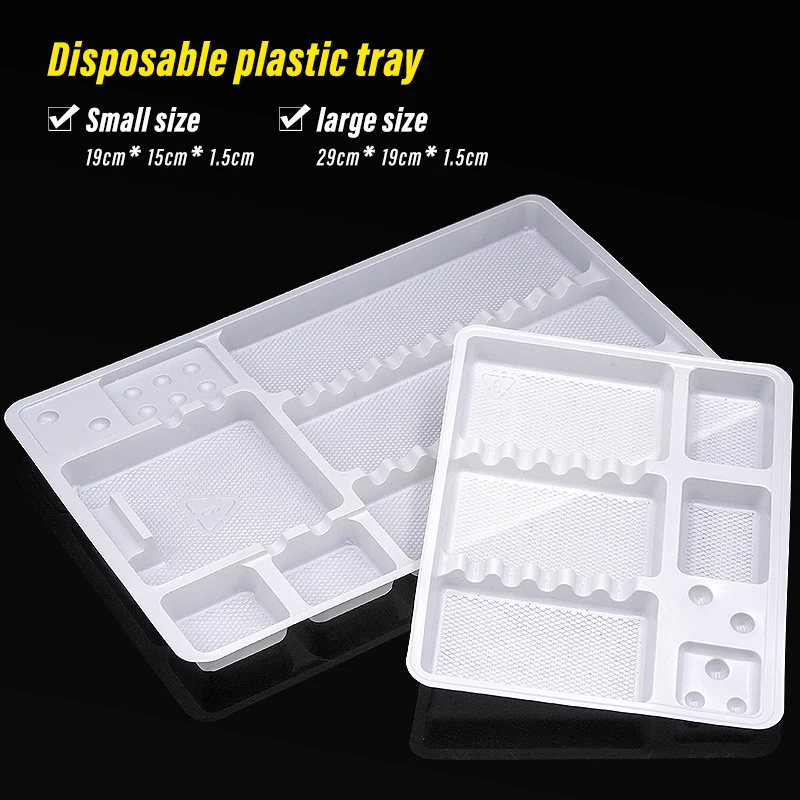 Sj Plastic Disposable Separating Dental Instrument Tray Divided Setup ...