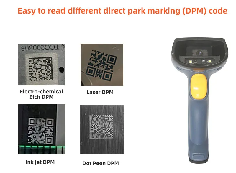 2d Handheld Barcode Scanner Handheld Cmos Sensor Usb Mrz Reader ...