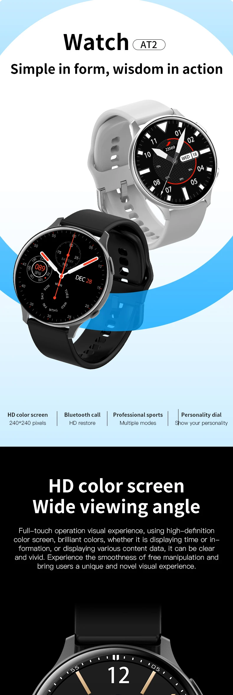 New Arrival Mc66 Bt Calling Function Smartwatch Mc66 Fitness Smart ...