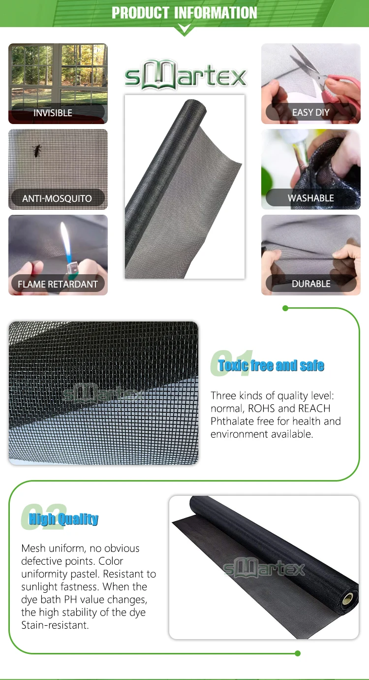 High Tensile No Dark Line Heavy Duty Mesh Easy Installation Window ...