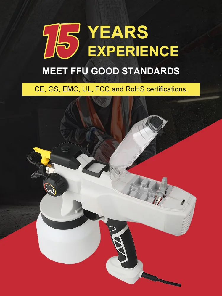 High Power Electric Spray Machine Cordless Portable Hvlp Cordless Paint ...