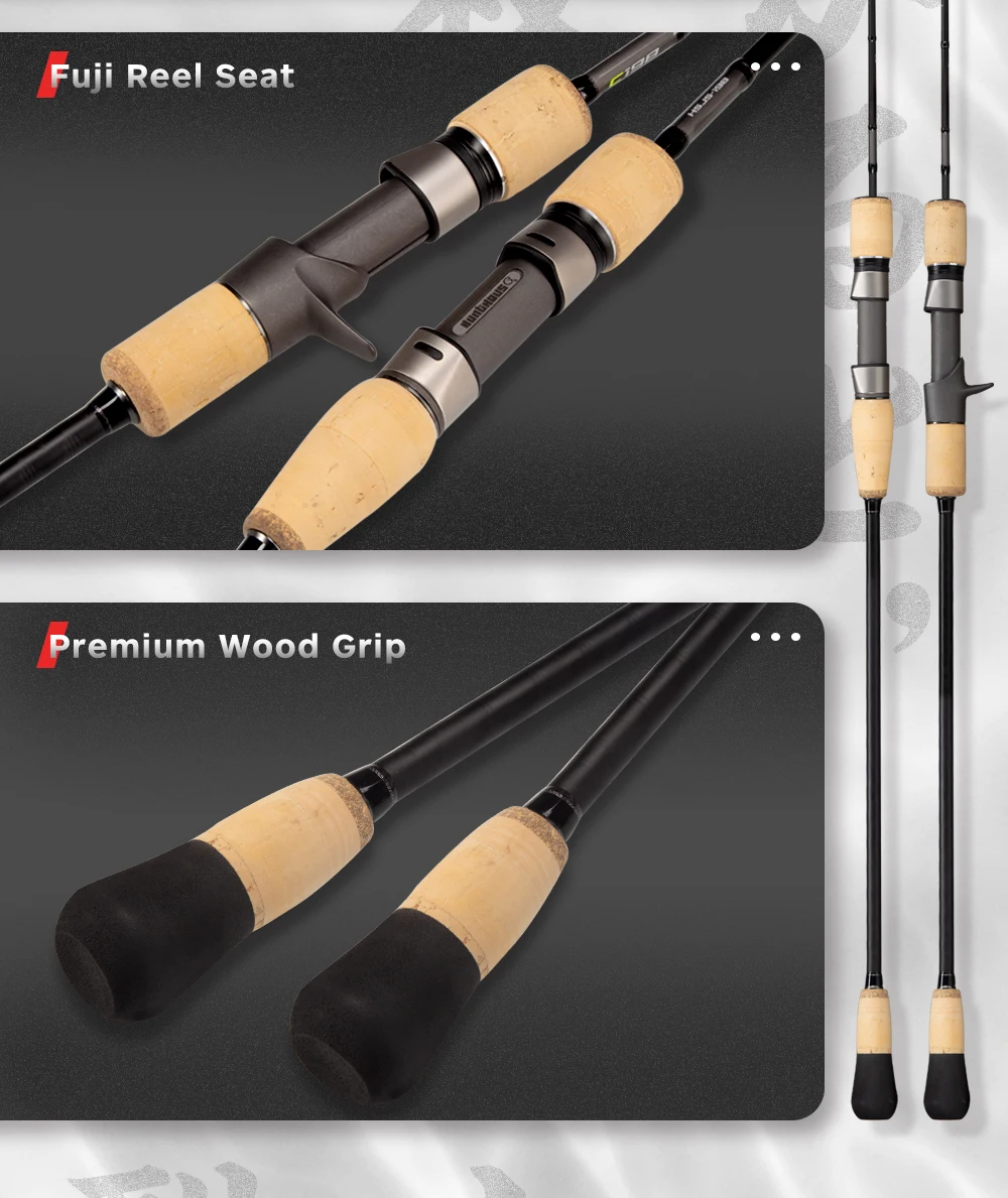 Game Type Slow J Carbon Sea Fishing Spinning Casting Rod 1.98m 1.5 ...