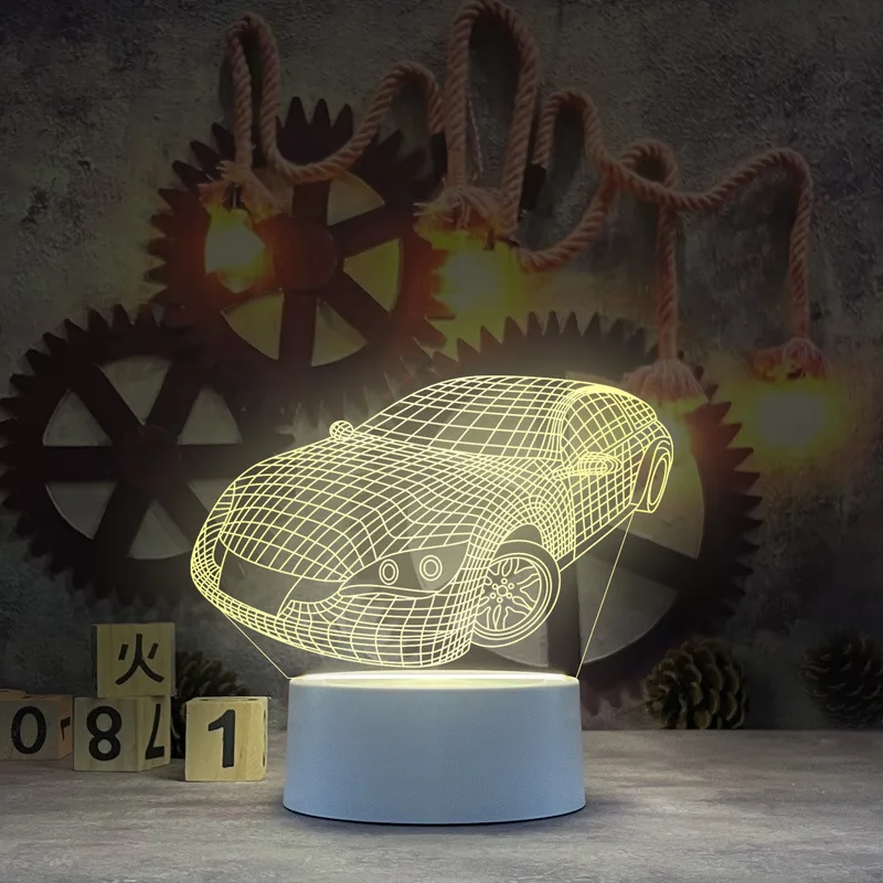 3D Acrylic Christmas Lights - Customizable LED Table Lamps