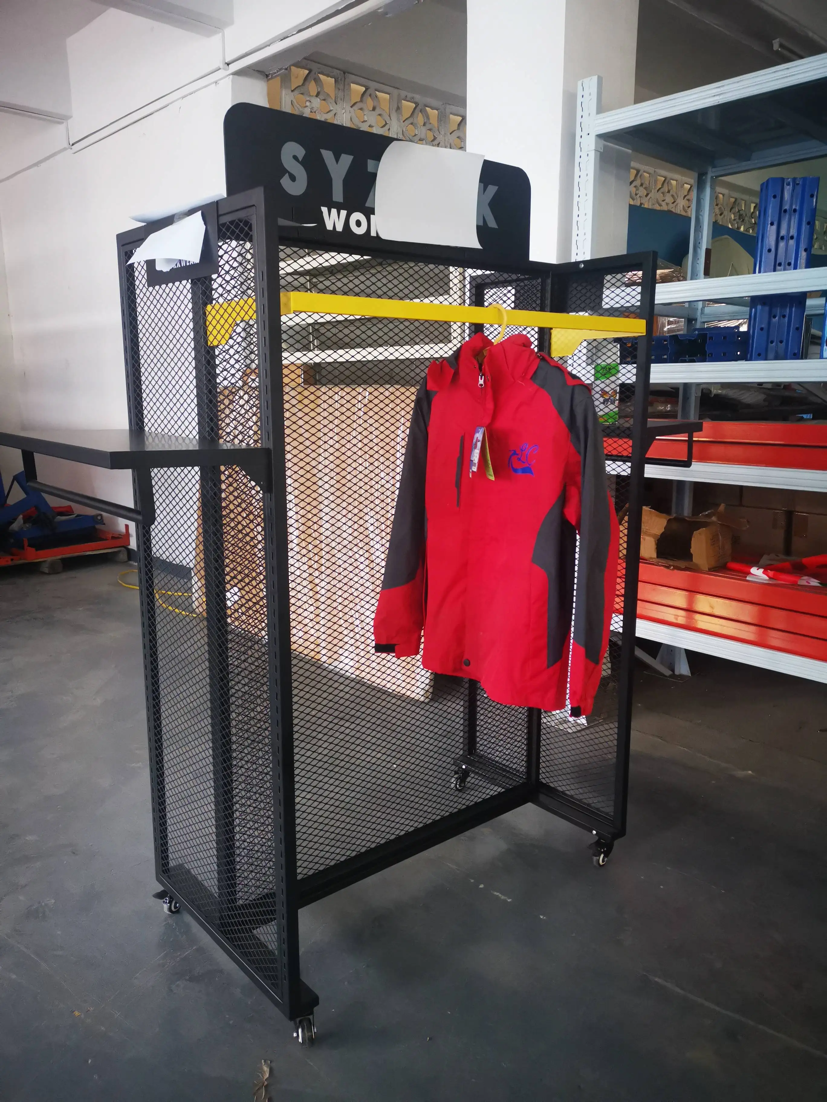 Collapsible & Stackable Roll Storage Racks Heavy-Duty Steel Frame for ...