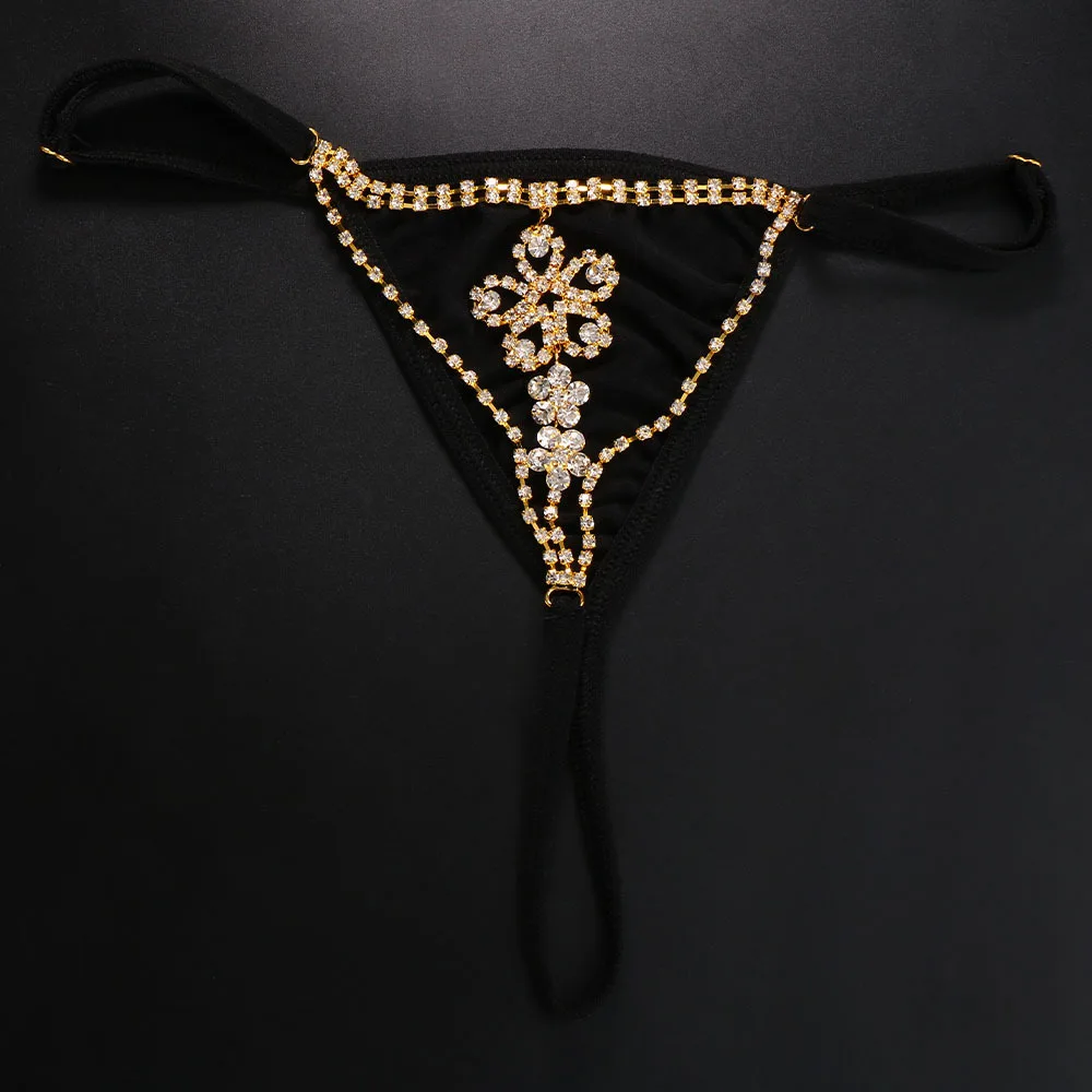 Wholesale Rhinestone Body Chain Sexy Panty Mature G-string Jewelry Low ...