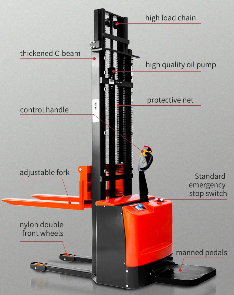 Car Triple Parking Lift Walkie Reach Stacker For Containers Vending ...