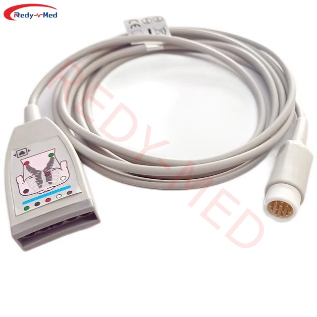TPU Compatible Trunk Cable for Nihon Kohden NT3B Omnicare CMA HP CX50 ...