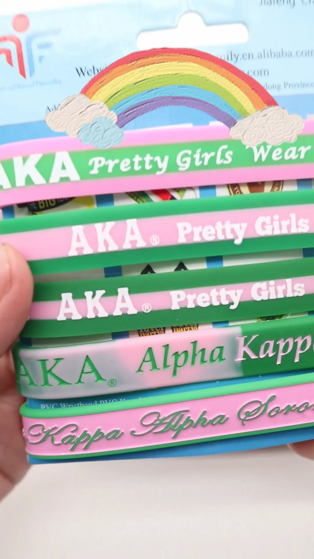 All Black College Greek Letters Shop Bracelet Wristband / Sorority ...