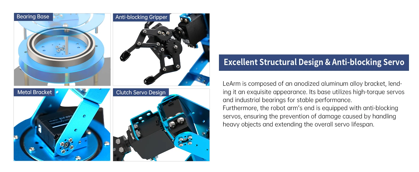 LeArm 6DOF DIY Robotics STEM Education Robot Arm Kit ODM | Wholesale