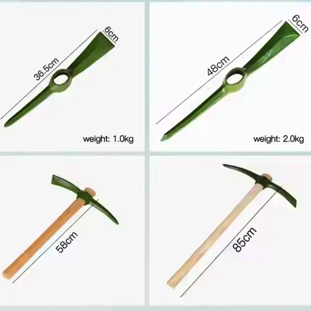 Iron Garden Supply Wooden Handle Pickaxe for Digging and Mining ...