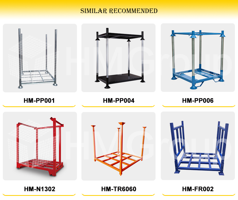 Heavy Duty Warehouse Stackable Storage Galvanized Metal Mild Steel Q235 ...