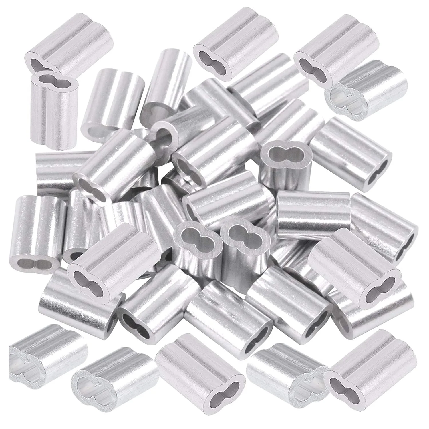 Haiboer Wire Rope Fittings Stainless Steel Aluminum Crimp Sleeves ...