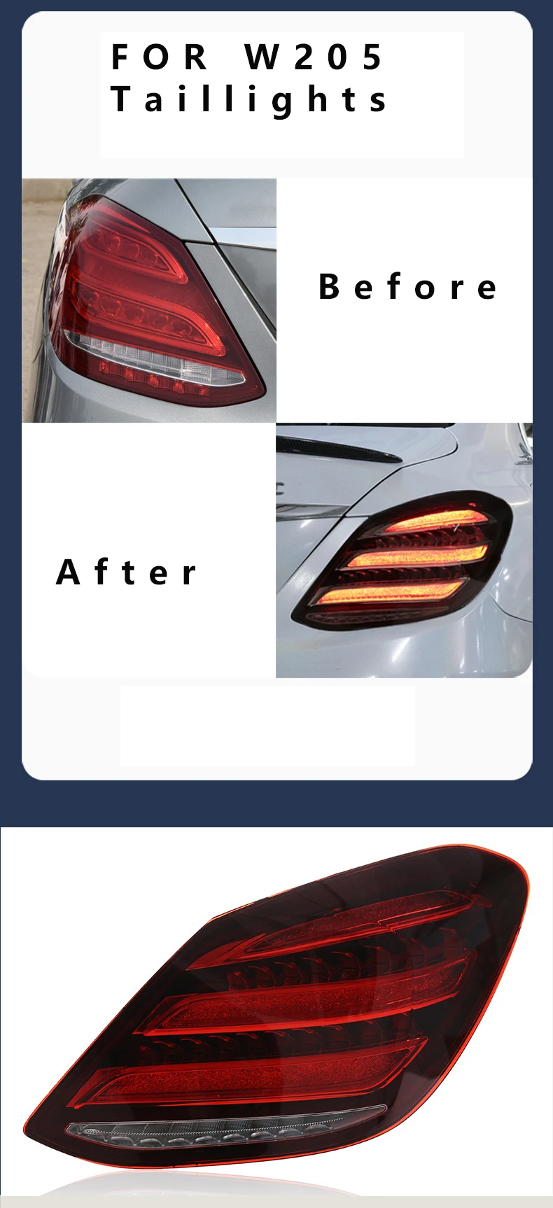 Full Led Taillights For Bens W213 Tail Lamp Tail Light Rear Lamp 2016 ...