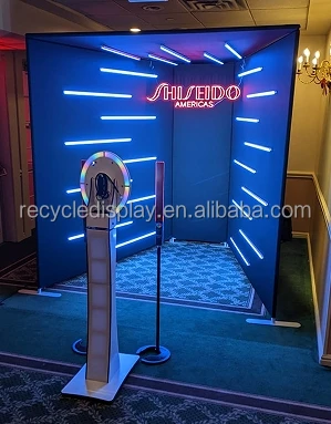 Tension Fabric Backdrop 360 Dj Booth Backdrop Enclosure in with Led ...