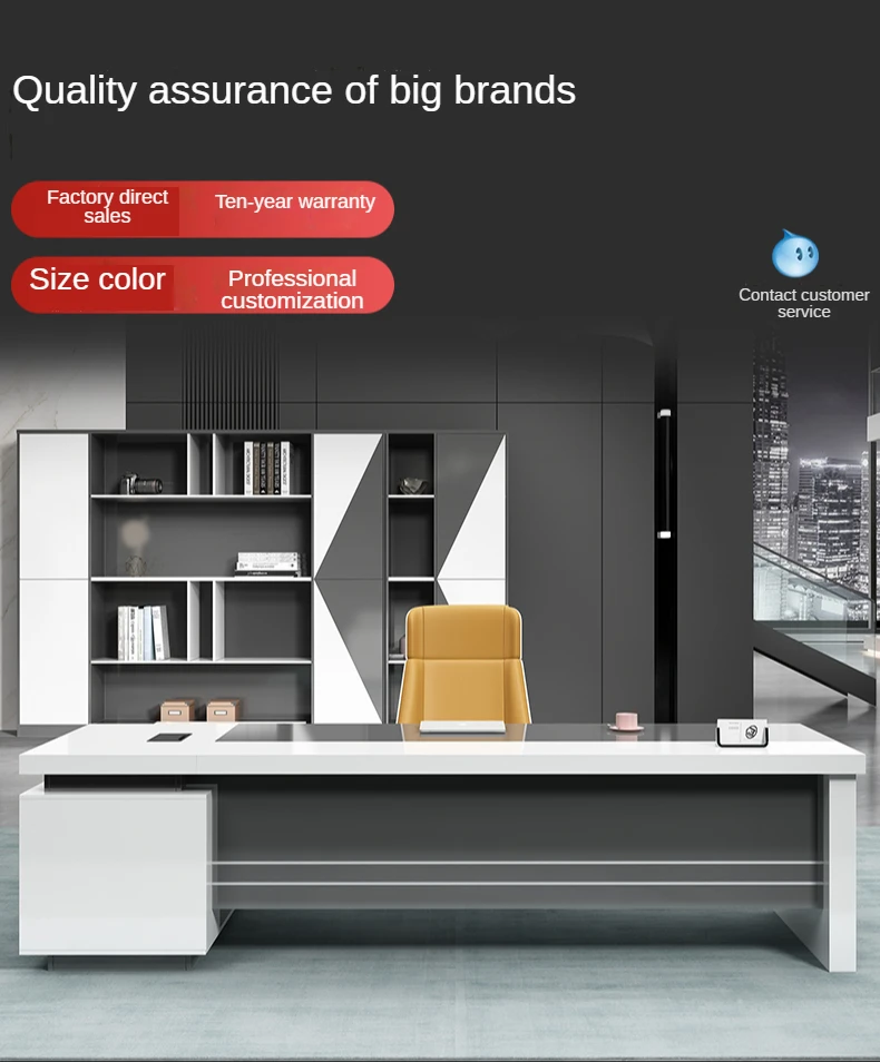 Escritorio De Oficina MDF Board Office Desk Chair Executive Office ...