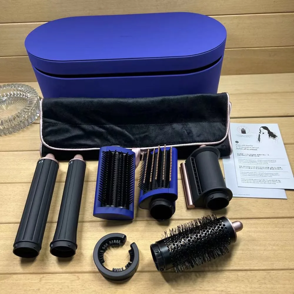 New Vinca Blue Hs05 With Accessories Leather Case For Dysons Air Wrap ...