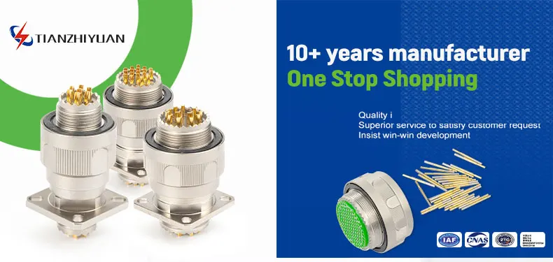 High Quality 37 Pin Plug Waterproof Connectors D38999 Cadmium Plated ...