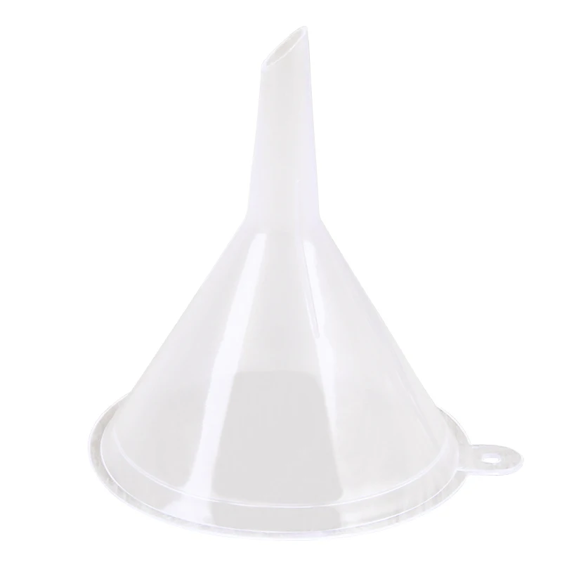 Circular transparent plastic small funnel, kitchen oil funnel ...