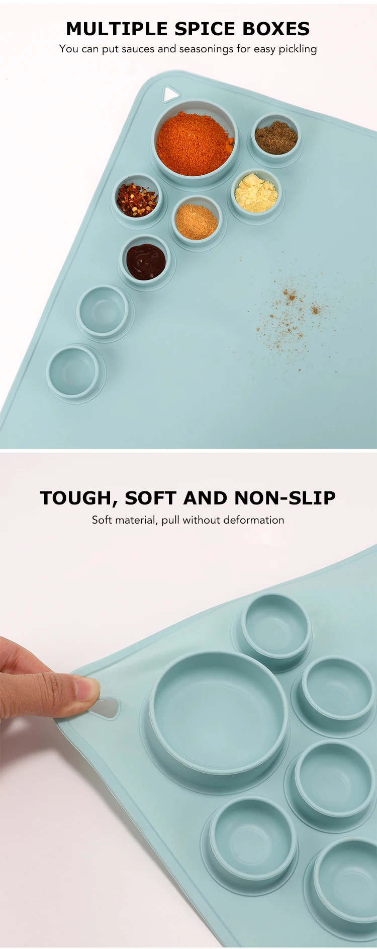 Custom Color Logo Thick Craft Silicone Art Mat With Cup Creator ...