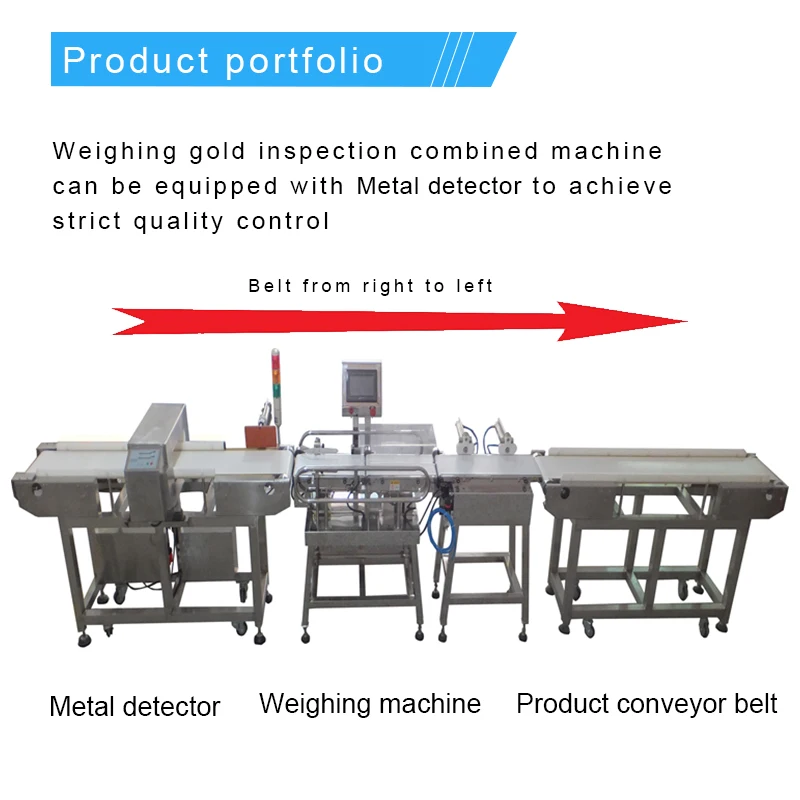 Check Weigher And Metal Detector Combination Bread Metal Detector ...