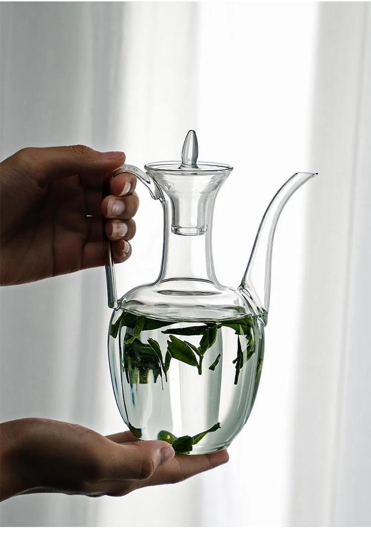 Retro High Borosilicate Glass Brewing Teapot - 500ML