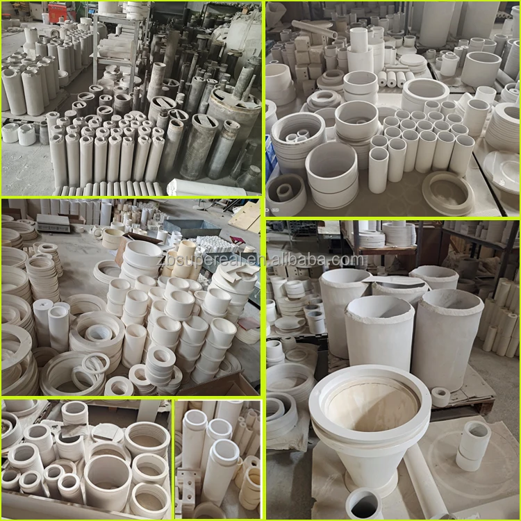 Alumina Ceramic Cyclone Cone Nozzle / Cyclone Liner / Alumina Ceramic ...