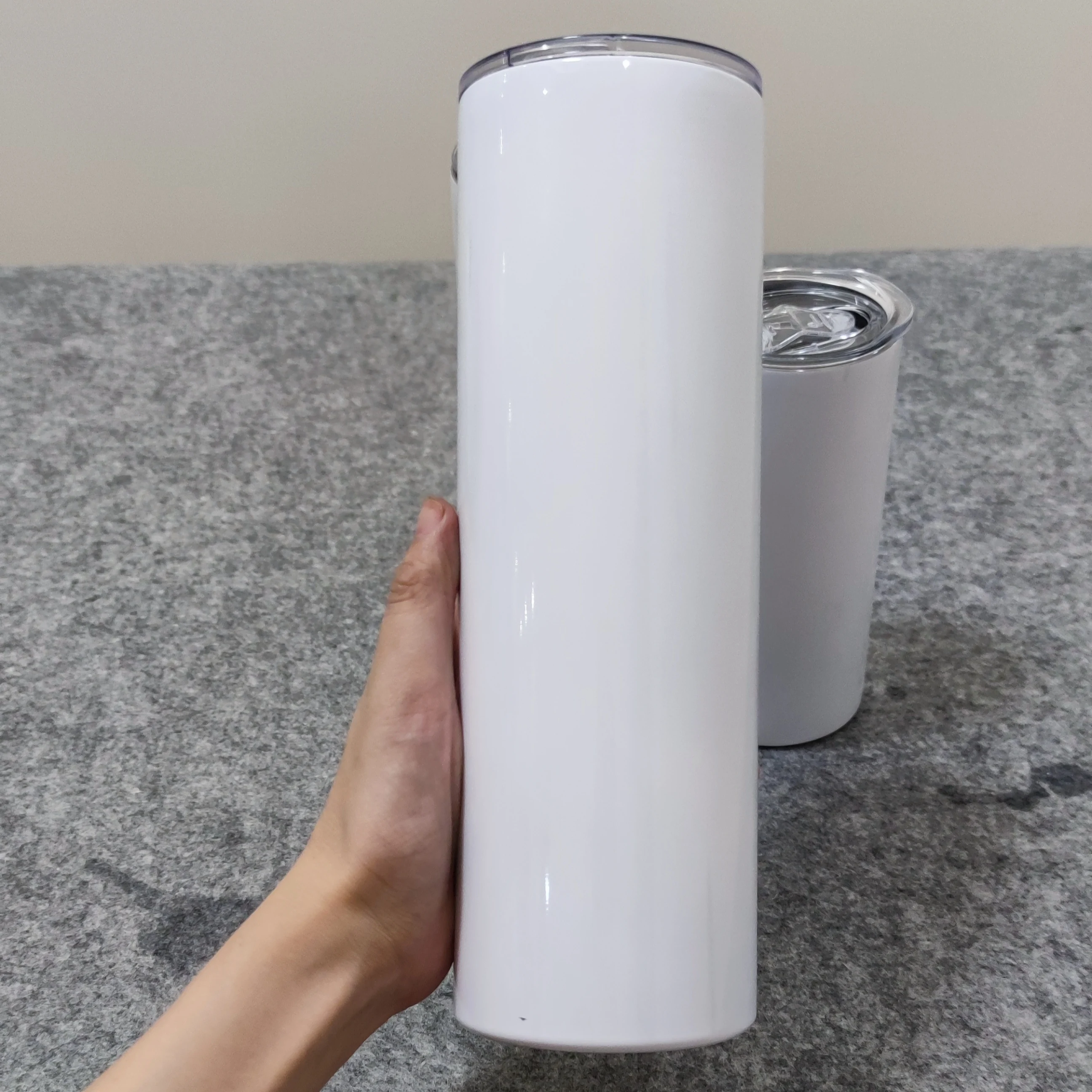 Usa Warehouse 20oz Skinny Straight Sublimation Tumbler Flat Edge Blank ...