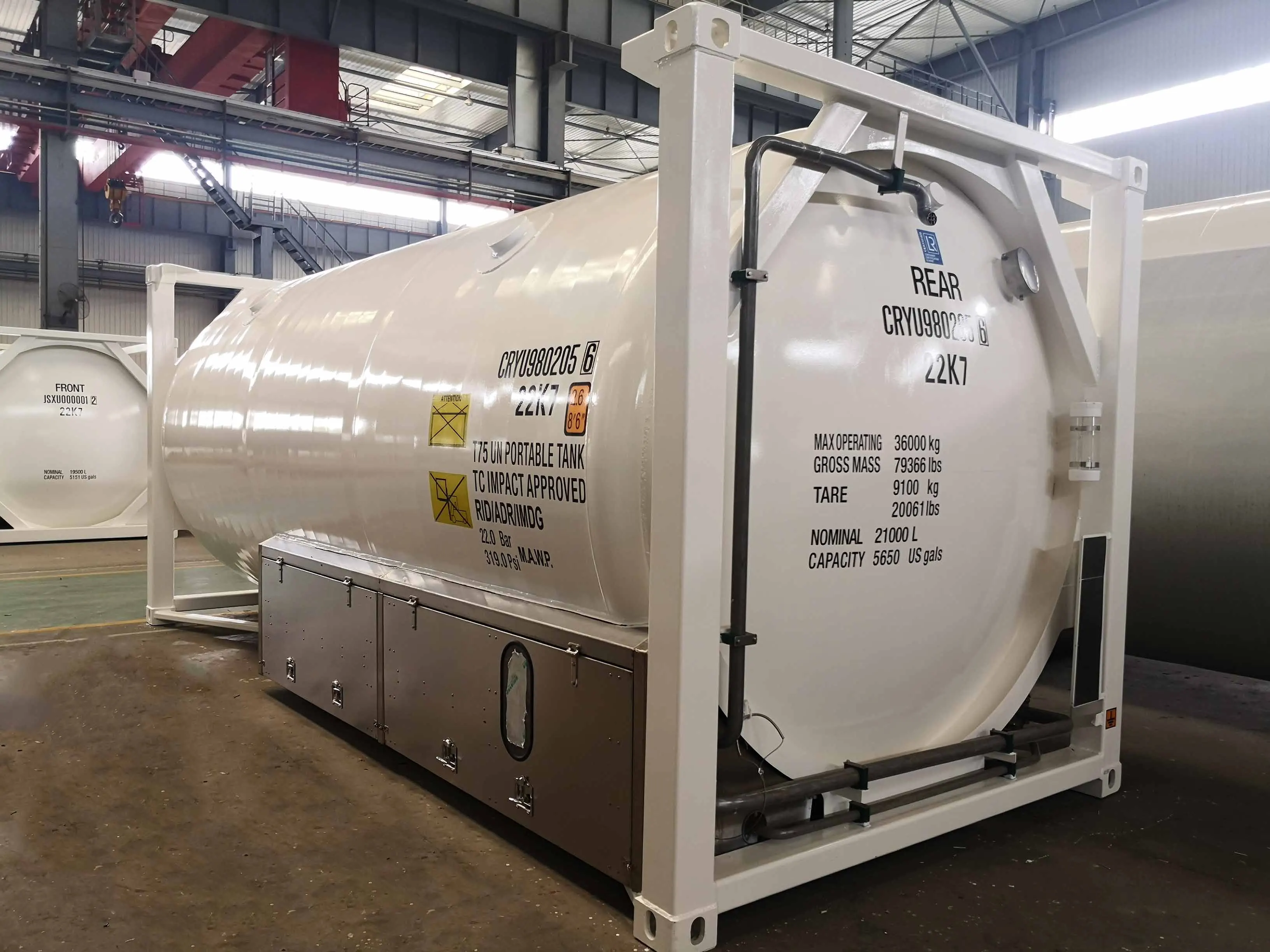 20 Ft Hydrogen Storage And Transport Tank Iso Tube Bundle Container H2 ...