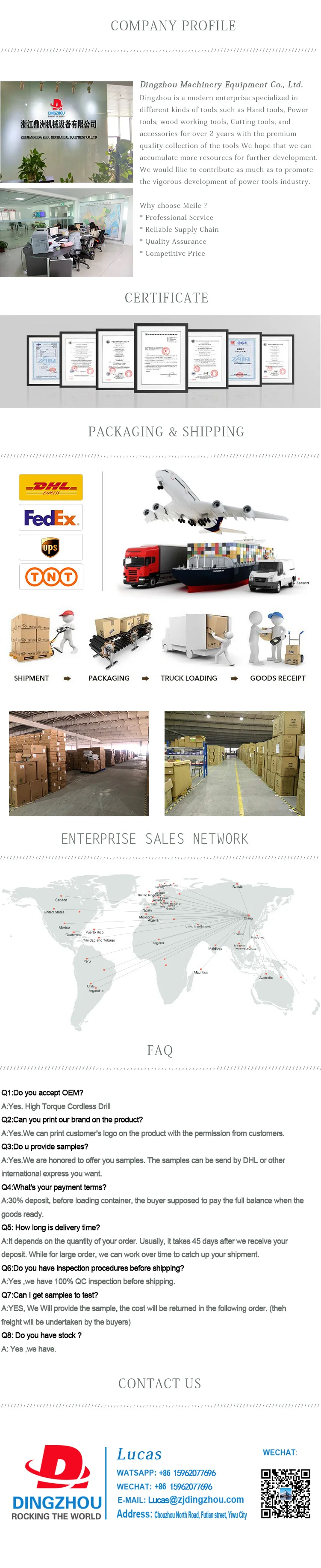 ATO Cordless Brushless Hedge Grass Trimmer - 5 Tool Kit