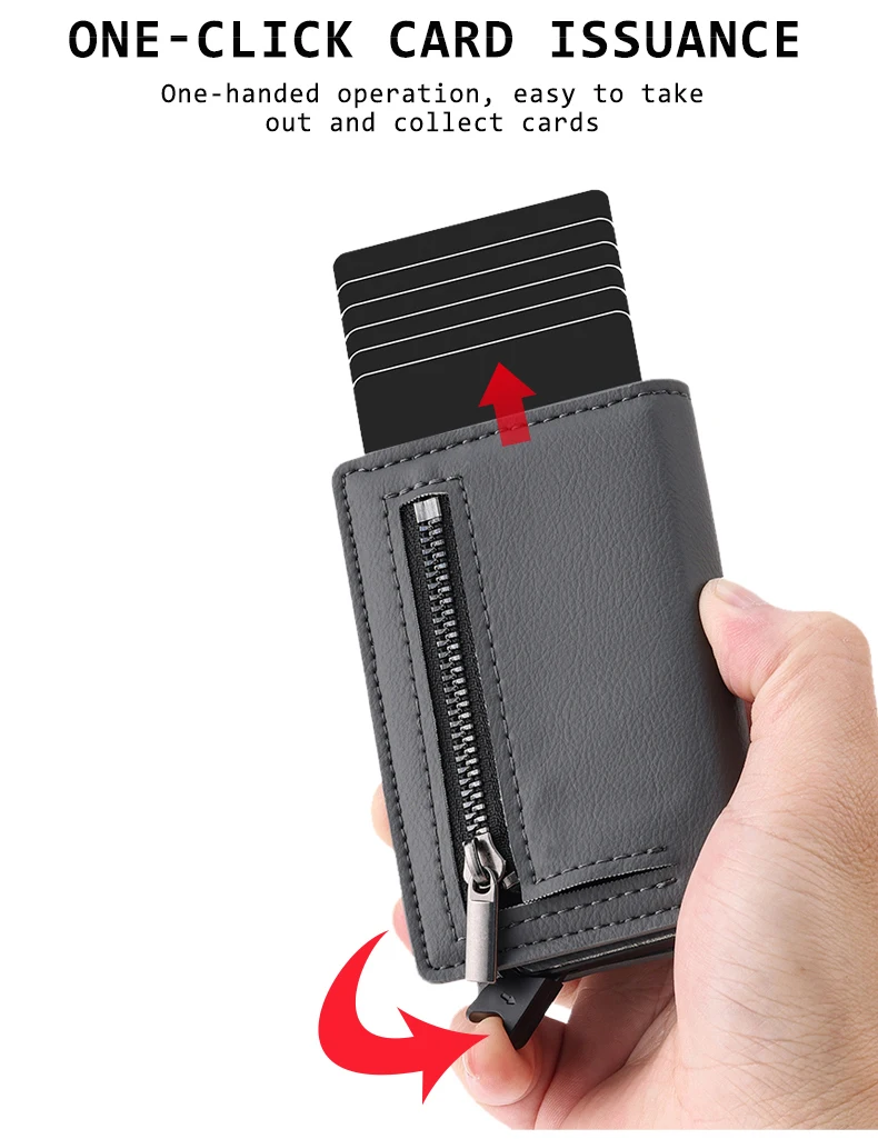 Casekey Rfid Secure Slim Pop Up Smart Card Holder Carteira Inteligente ...