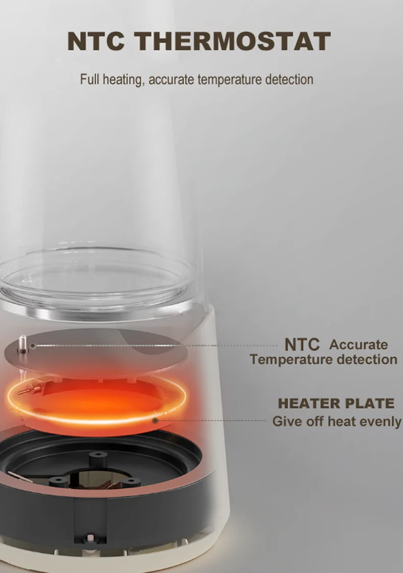 1.5l Glass Electric Kettle Chaleira Tea Heater Temperature Control ...