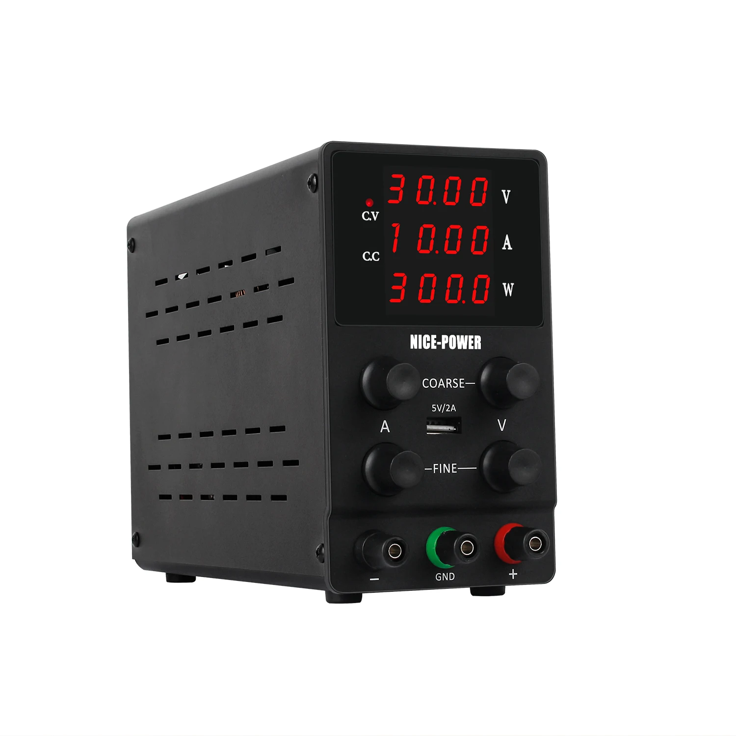 4 Digits USB DC Lab Power Supply - Adjustable & Regulated