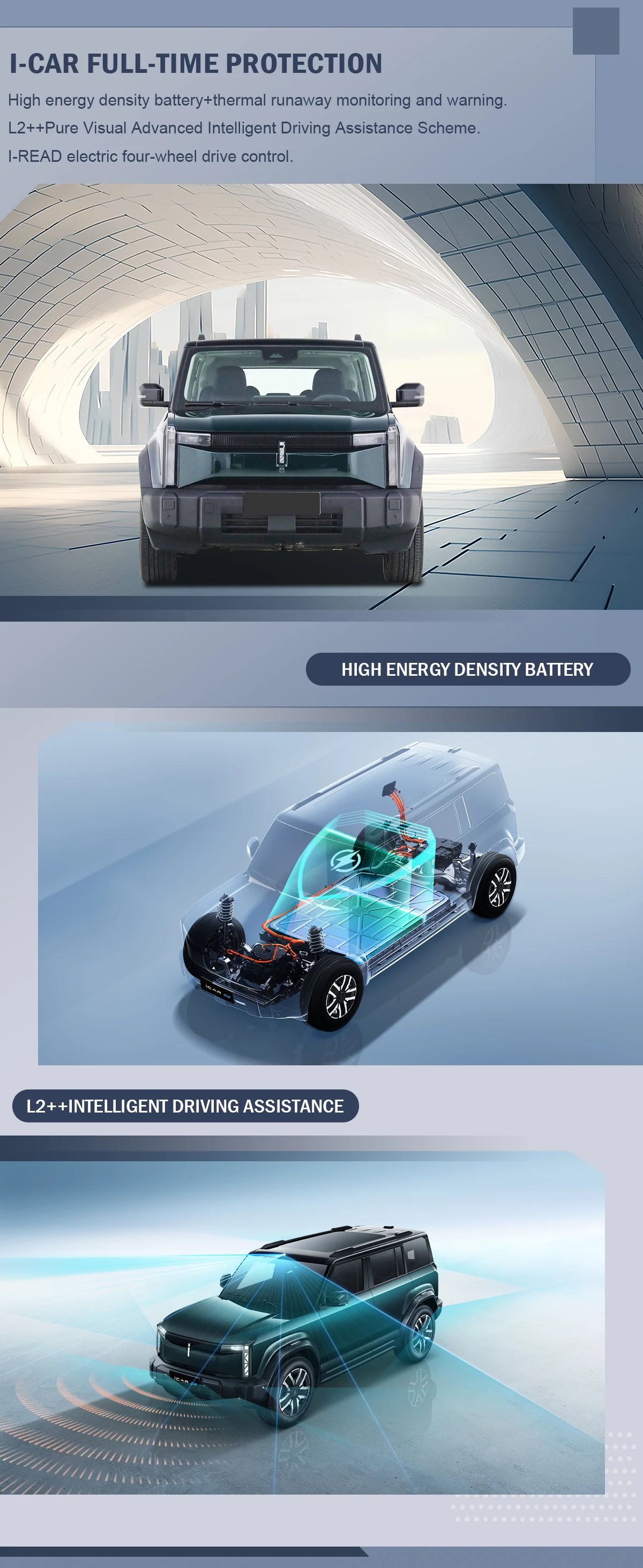 Chery Icar 03 2024 Model - 472KM Electric Car with AWD