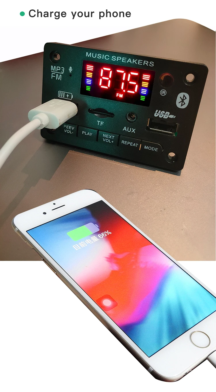 Bluetooth Mp3 Player Module With Stereo Sound Quality Dual Channel Usb ...