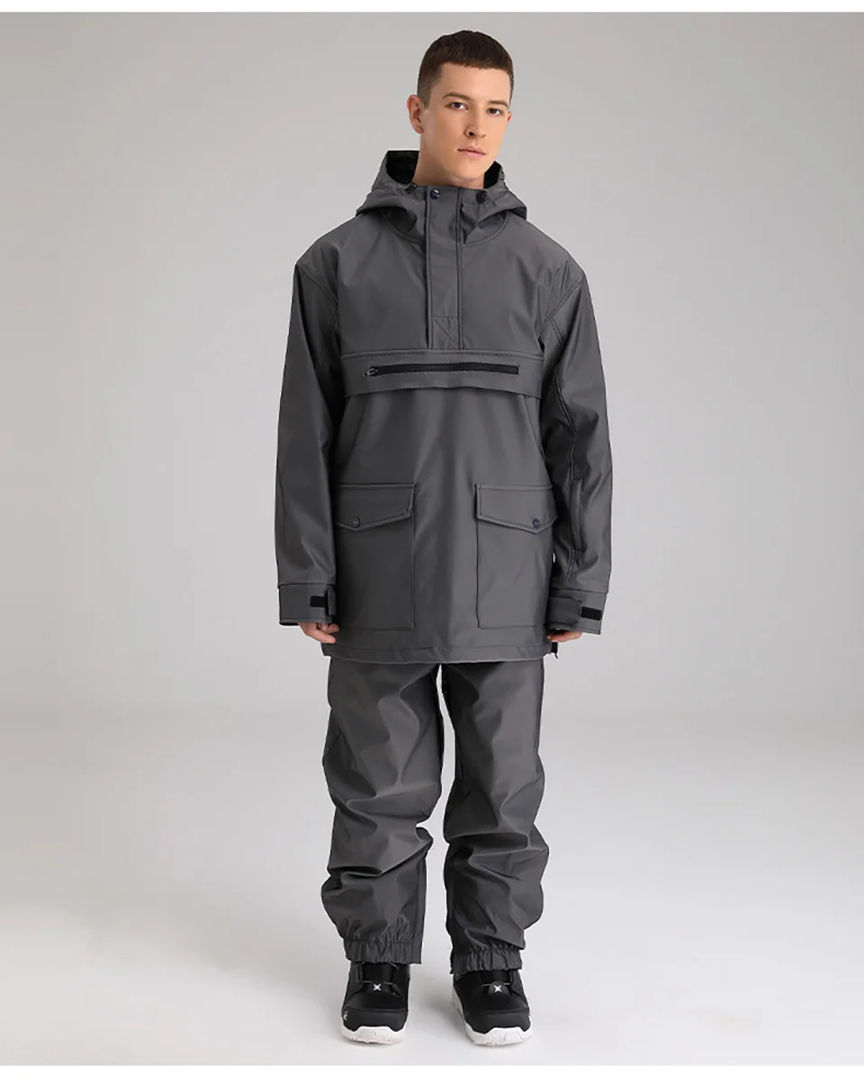 Reflective Ski Suit Men Women Winter Warm Windproof Waterproof ...