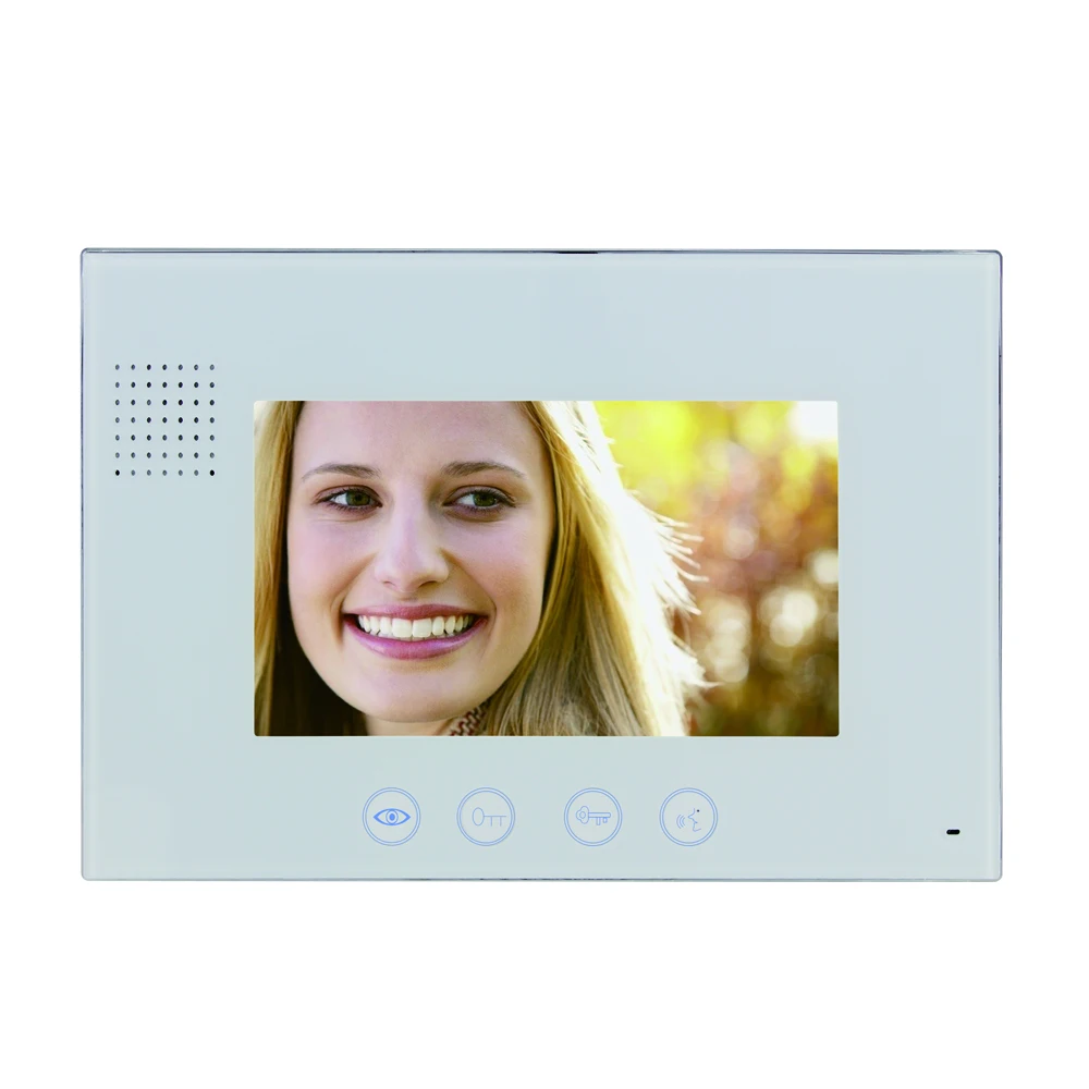 4 Wires 7" Indoor Monitor Keycode Door Access Color Door Entry Systems ...