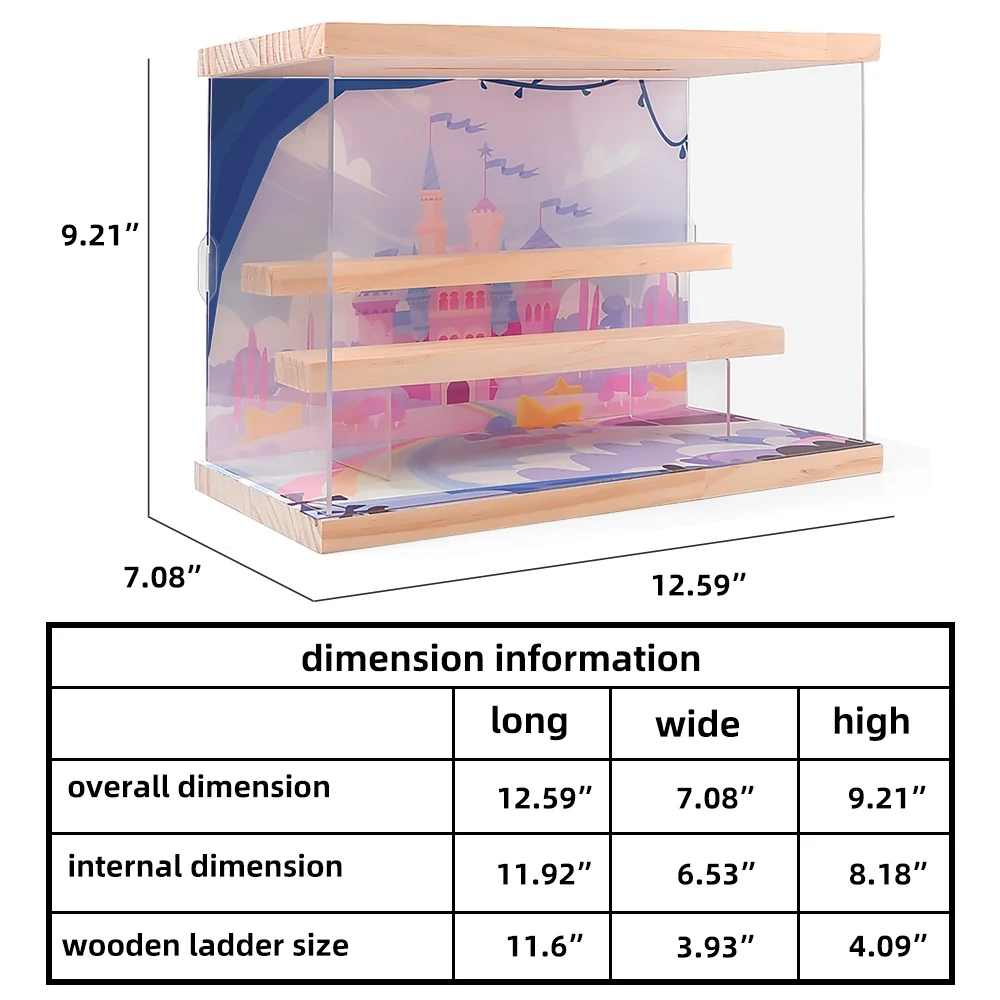 Bubble Mart Blind Box Hand Puppet Storage Display Box With Lights Model ...