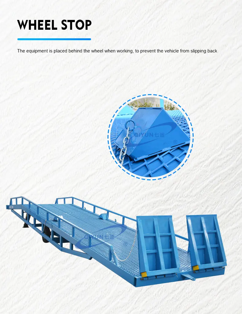 Qiyun KINGLIFT 12ton Customizable Mobile Dock Leveler Hydraulic Unload ...