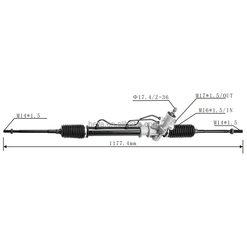 Auto Power Steering Gear Rack For Toyota Corolla EE90 AE100 1987 1988 ...