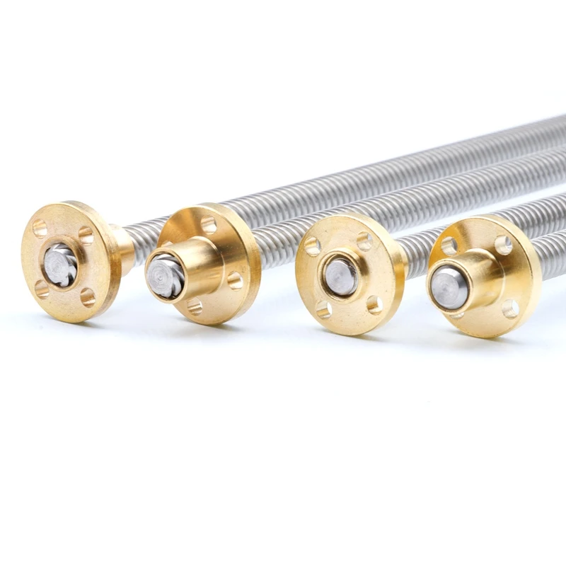 4mm T4 Trapezoidal Screw Pitch 1mm Lead 1mm 2mm Cnc Lead Screw ...