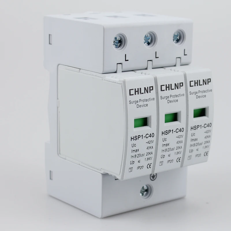 SPD Surge Protector 3P 60KA - AC System Lightning Protection