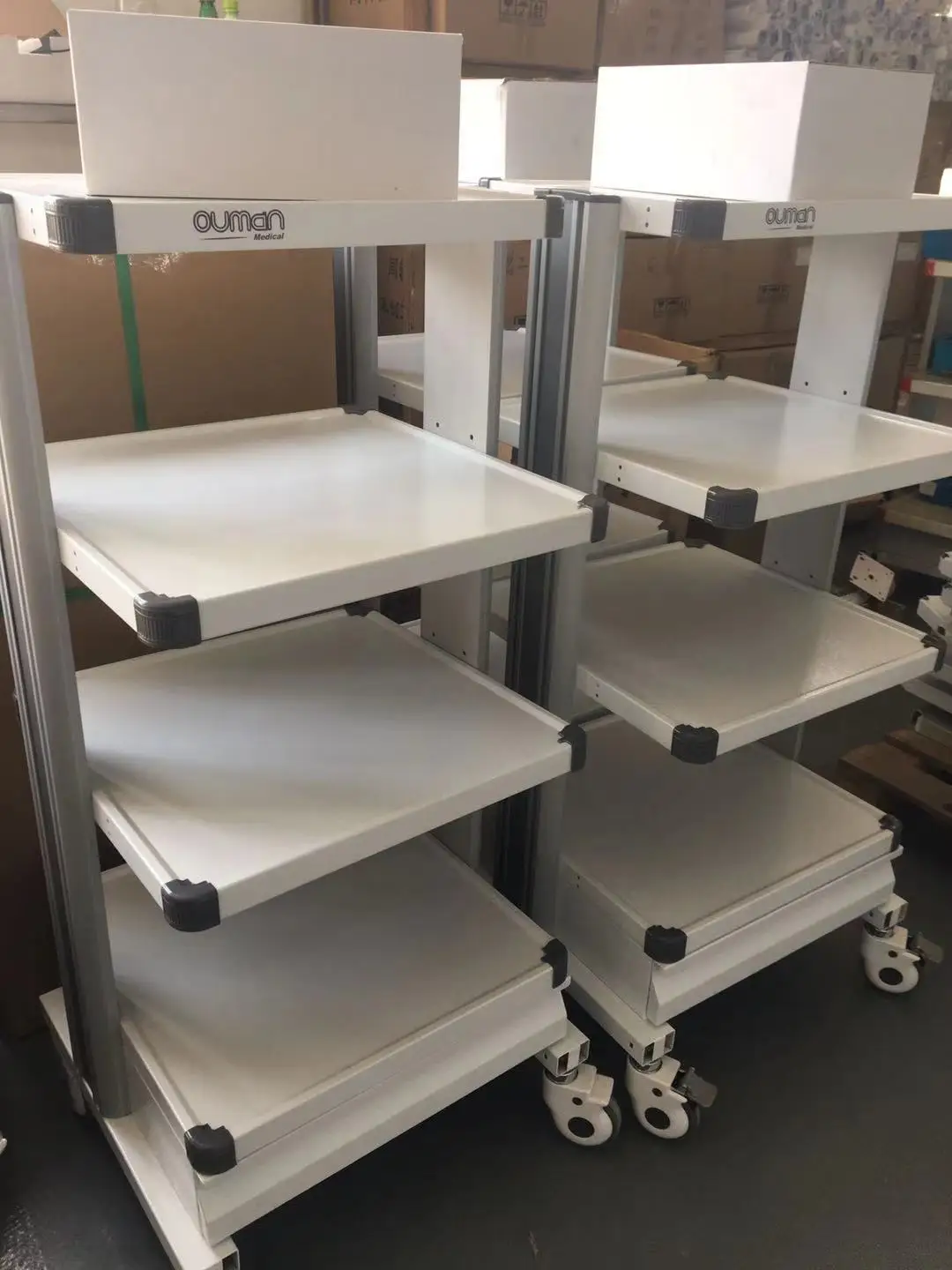 Endoscopy System Cart Trolley for Olympus Device - Silent Casters