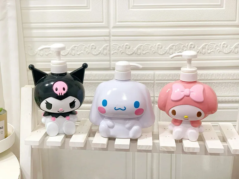 Cartoon Push-Type Lotion Bottle Anime Girly Heart Cute Shampoo Body ...