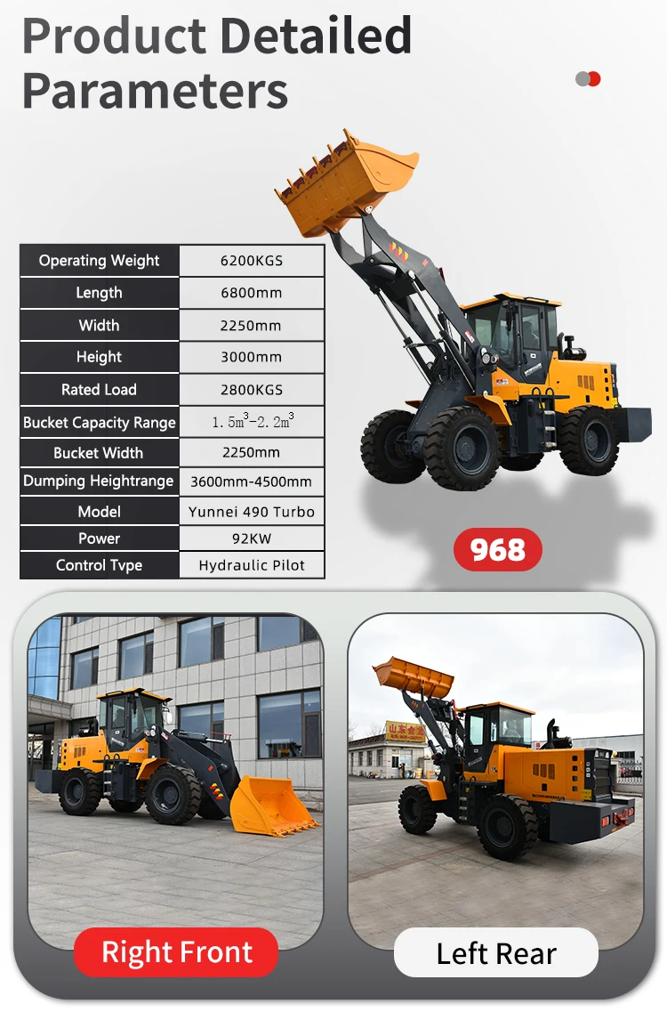 Loader 4x4 Wheel Small Front End Loader Mini Wheel Loader Price For ...