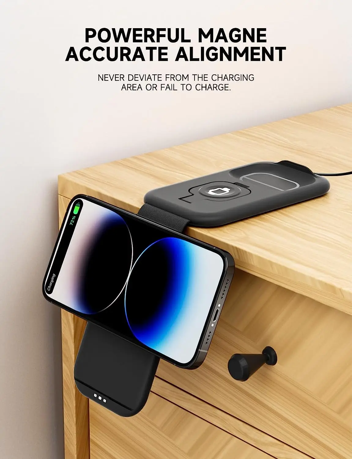 Intelligent 3 In 1 Wireless Charger Magnetic Foldable Charging Dock ...