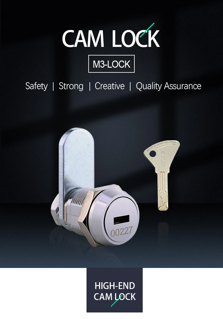 M3 Anti Drilling Safe Key Cash Box Cam Lock - Secure Your Assets