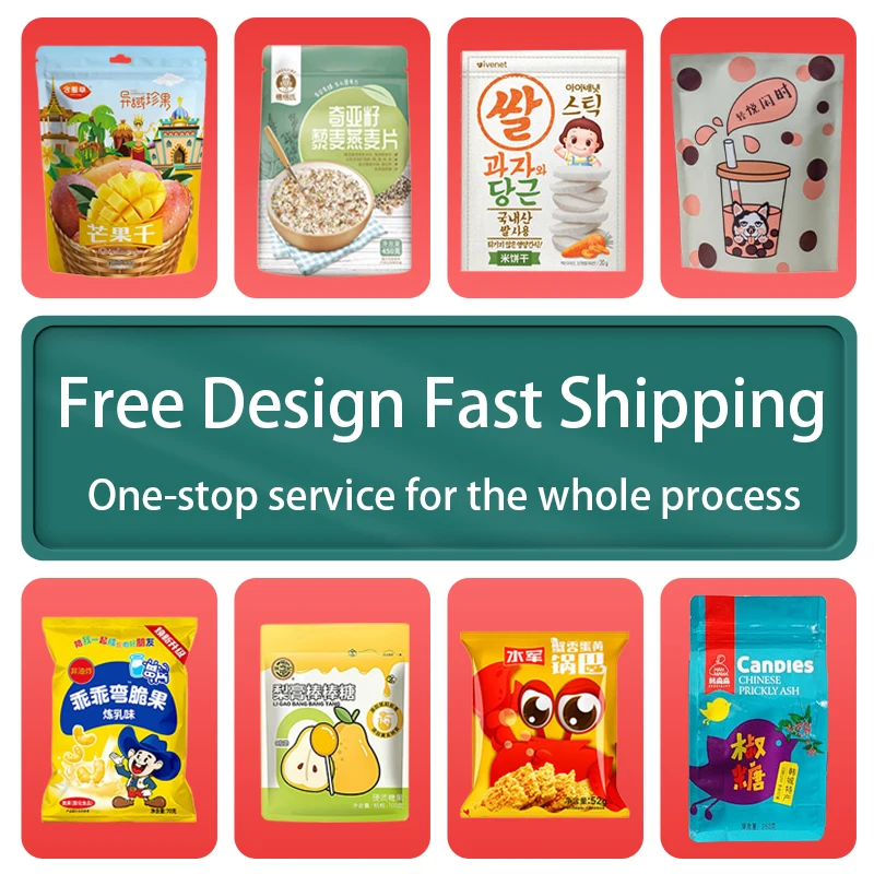 Custom Printed Plastic Flexible Food Packaging Bag Bolsa Standup Doy ...