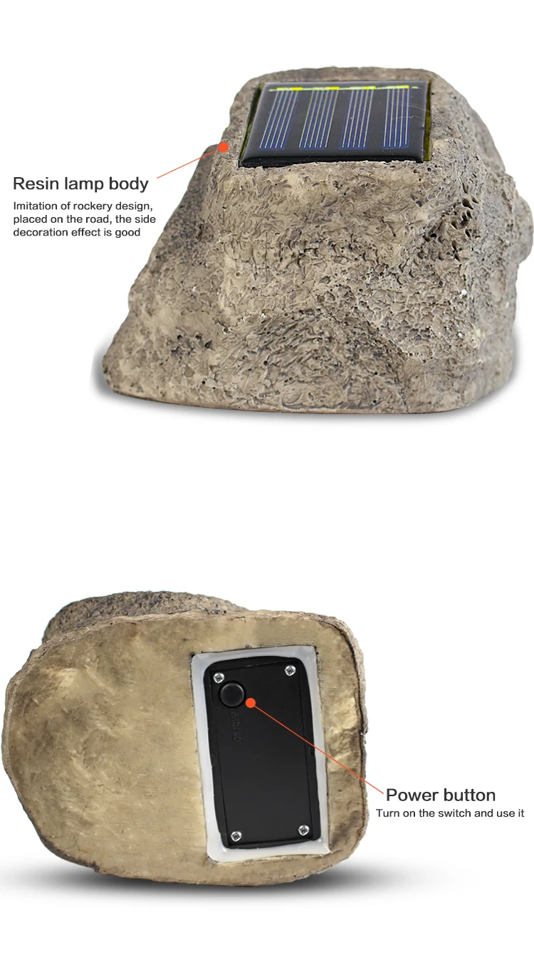 Solar Powered Rock Lights,Low Voltage Led Outdoor Stone Spotlight ...